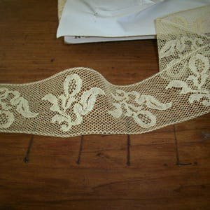 Antique Very Fine Cotton Lace Beautiful Pattern Butter Cream Color - Etsy