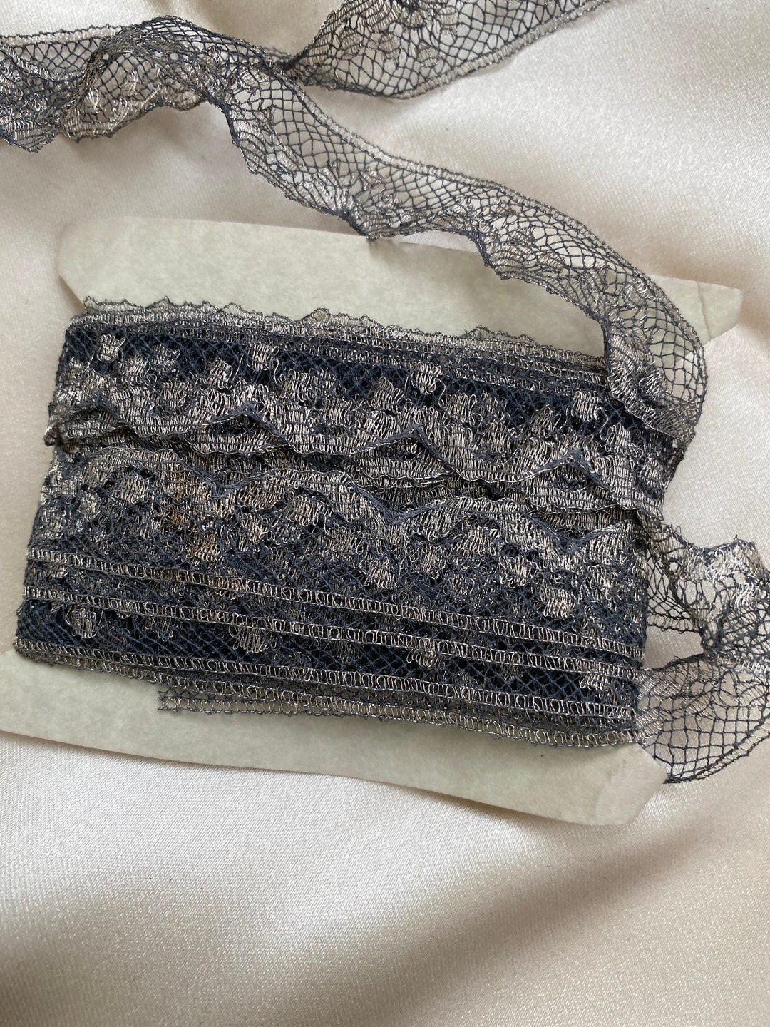 Metallic Silver Lace 1910s Authentic 2 Widths - Etsy