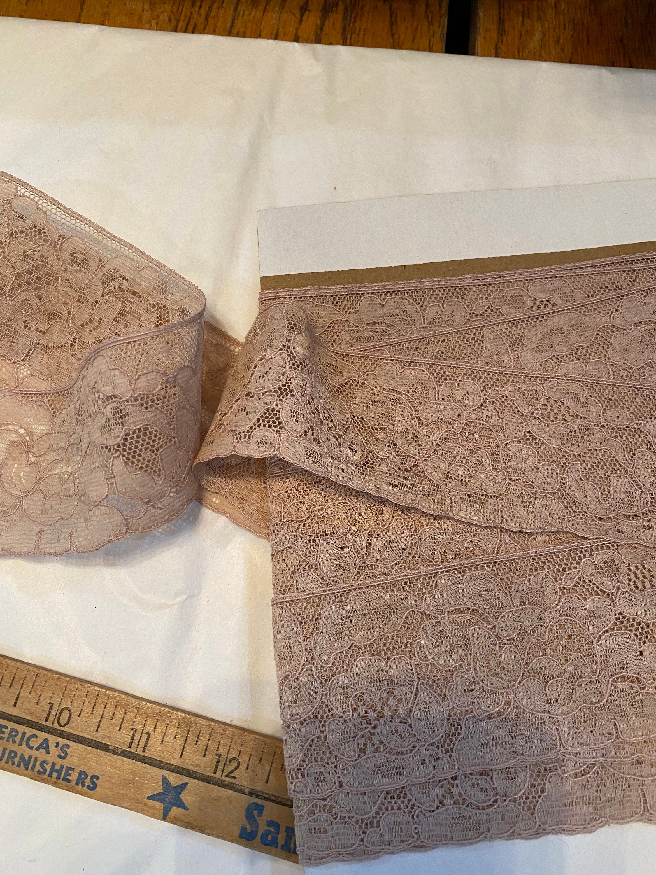 Antique Lace Yard or Bolt Alencon Lace French Origin 1920 Yardage Pure ...