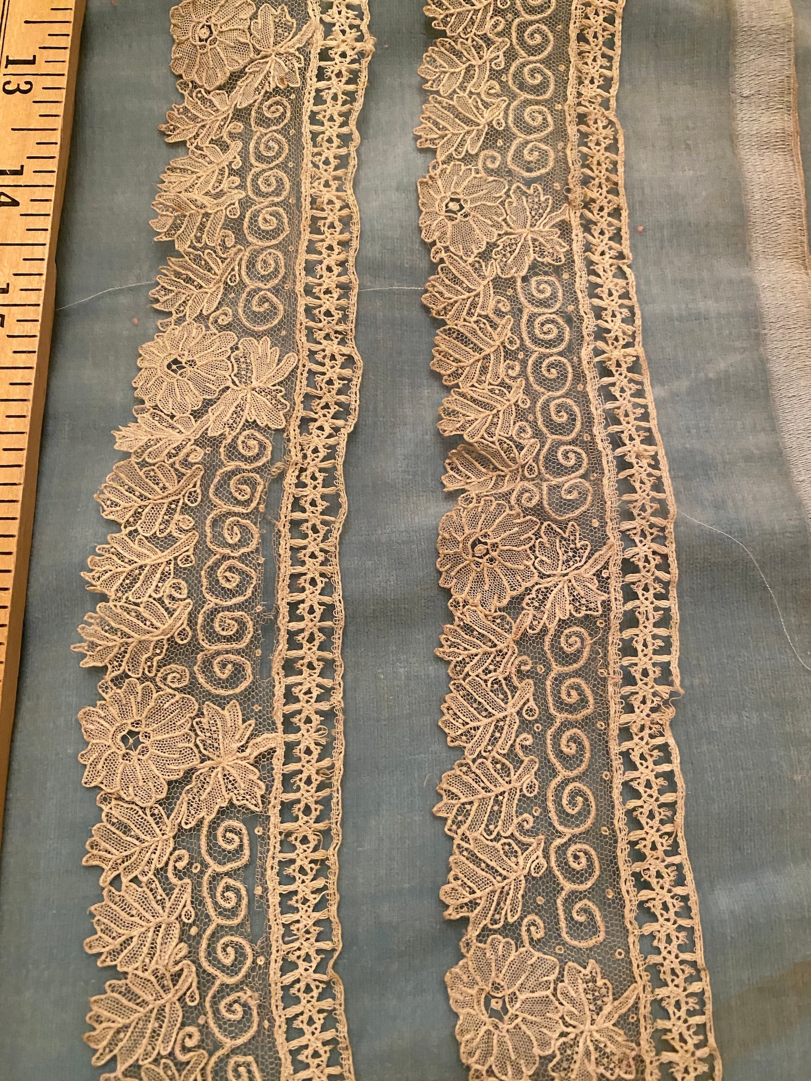 Antique Lace Point De Gaze 1800s Antique Lace Delicate Design | Etsy