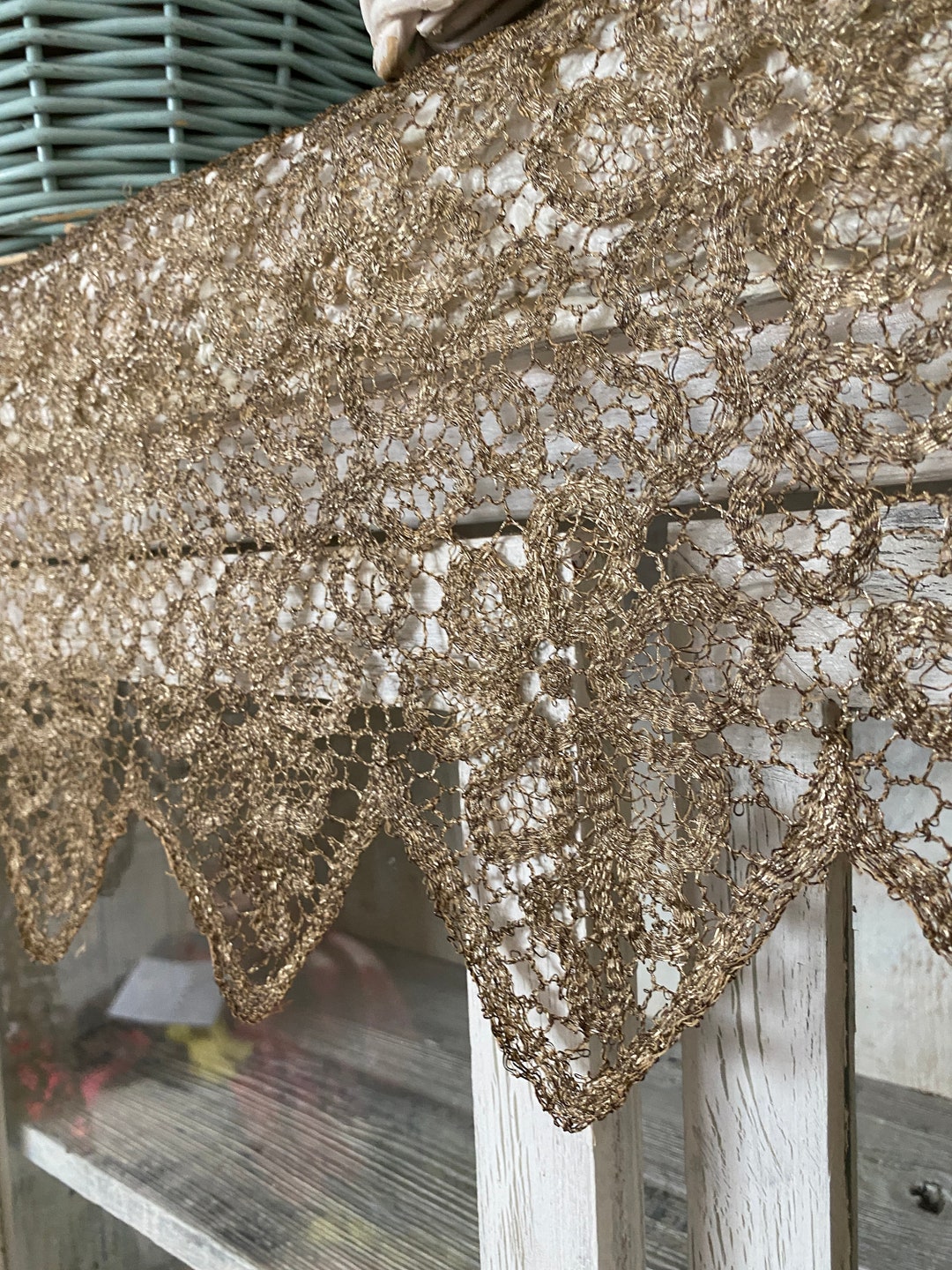 Metallic Silver Lace 1920s Authentic Metal - Etsy