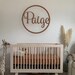 Round Baby Name Sign, Custom Baby Name Sign, Nursery Sign, Nursery ...