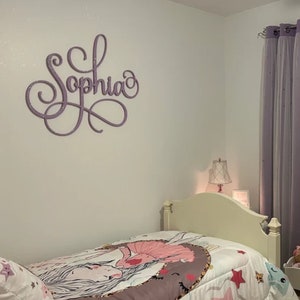Baby Shower Gift Gender Reaveal Name Sign, Natalia Large Nursery Name ...