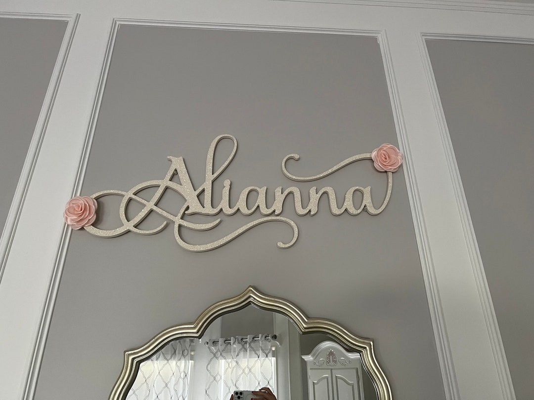 Big Girl Room Sign Name, Custom Wood Word Name Sign, Baby Wood Name ...