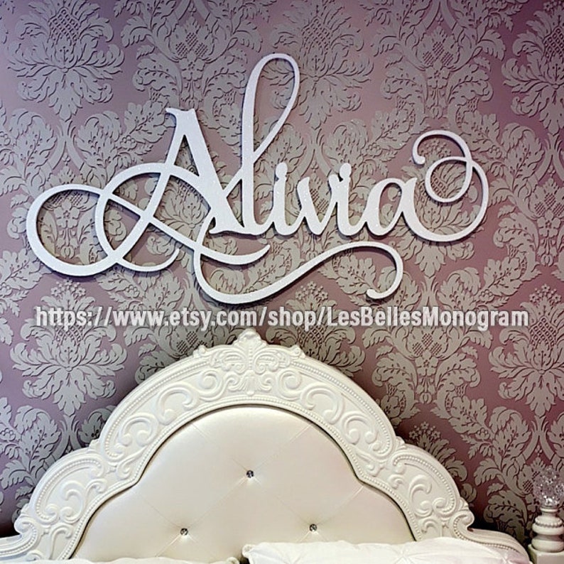 Wood Name Sign Cutout - Wall Decor Wood Letters - Wall Hanging Custom ...