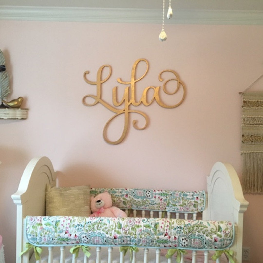 Large Name Sign 1st Birthday Sign Nursery Decor Wall Hanging Custom ...