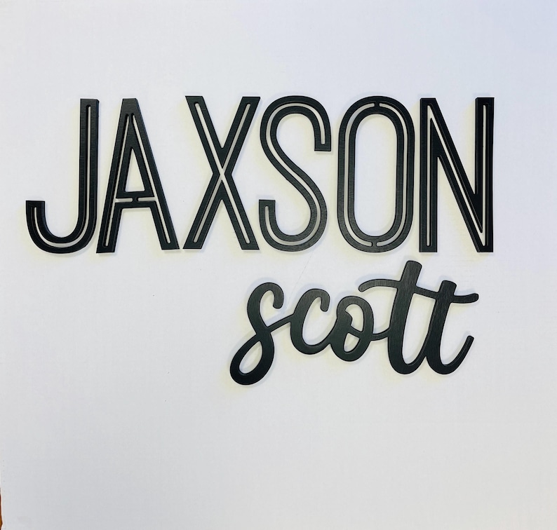 Name Cutouts for Nursery, Wooden Letters, Name Sign, Nursery Letters ...