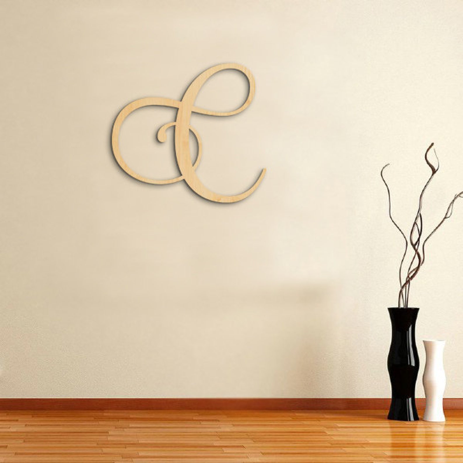 Wooden Initials Wood Monogram Letters Wood Wall Decor | Etsy