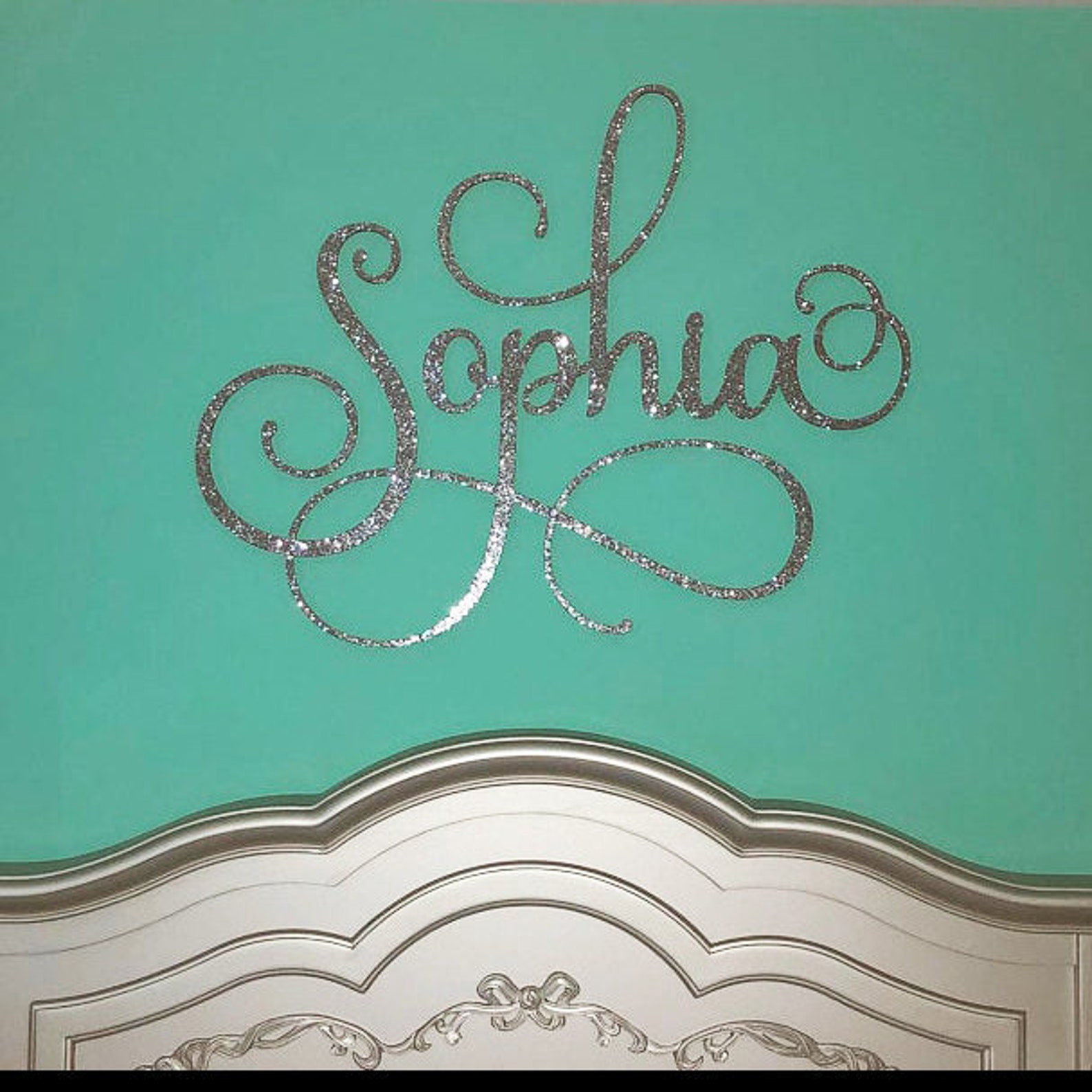 Glitter Nursery Name Sign Custom Baby Name Sign Baby Name - Etsy
