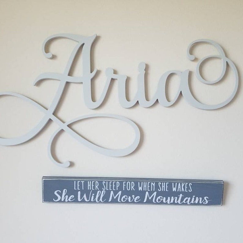 Custom Wood Name Wall Hanging Girls Room Decor Charlie Name - Etsy