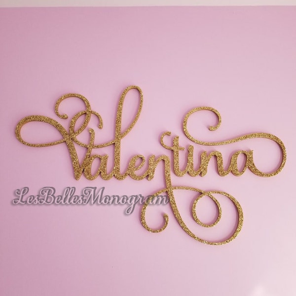 Glitter Name Sign - Etsy