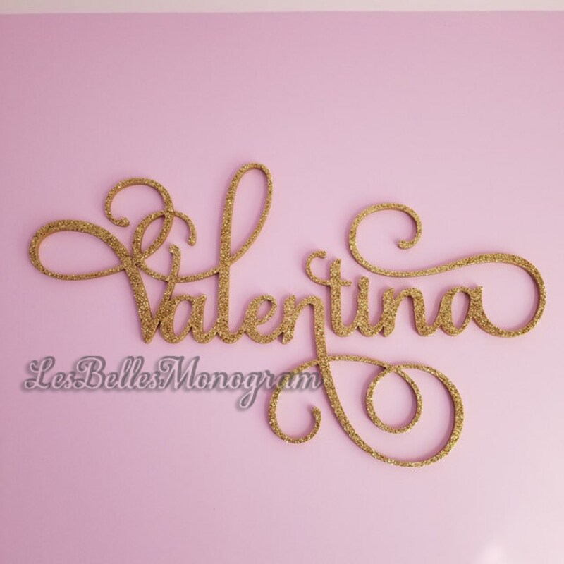 Gold Name Sign - Etsy