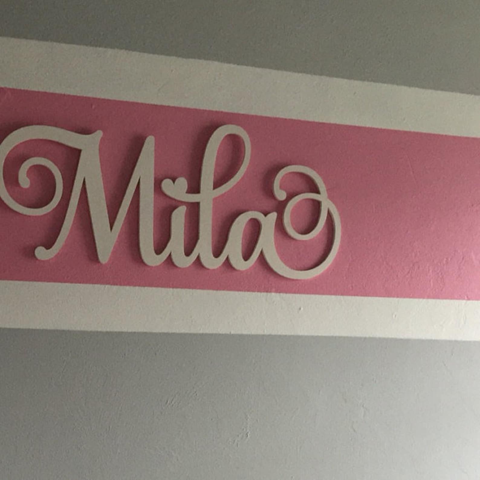 Girls Nursery Name Sign, Custom Baby Name Sign, Baby Name Decor ...