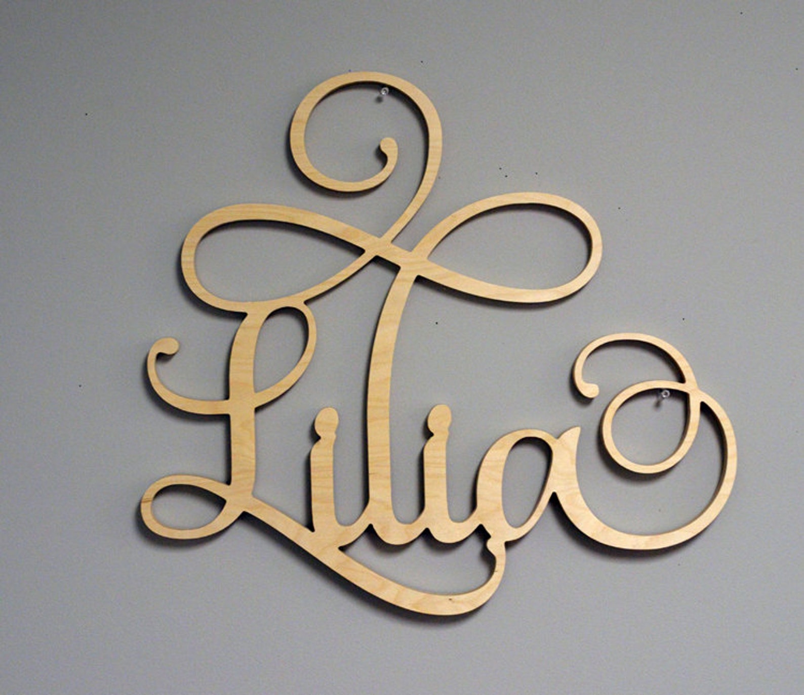 Name Sign Cutout - Wall Decor Letters - Wall Hanging Custom Wooden ...