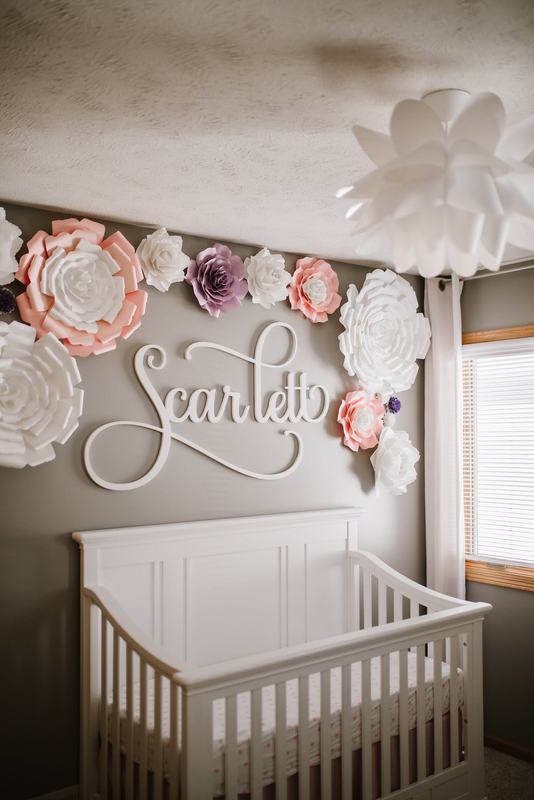 Swirly Calligraphy Name Sign - Custom Wood Cutouts - Nursery Name Sign ...