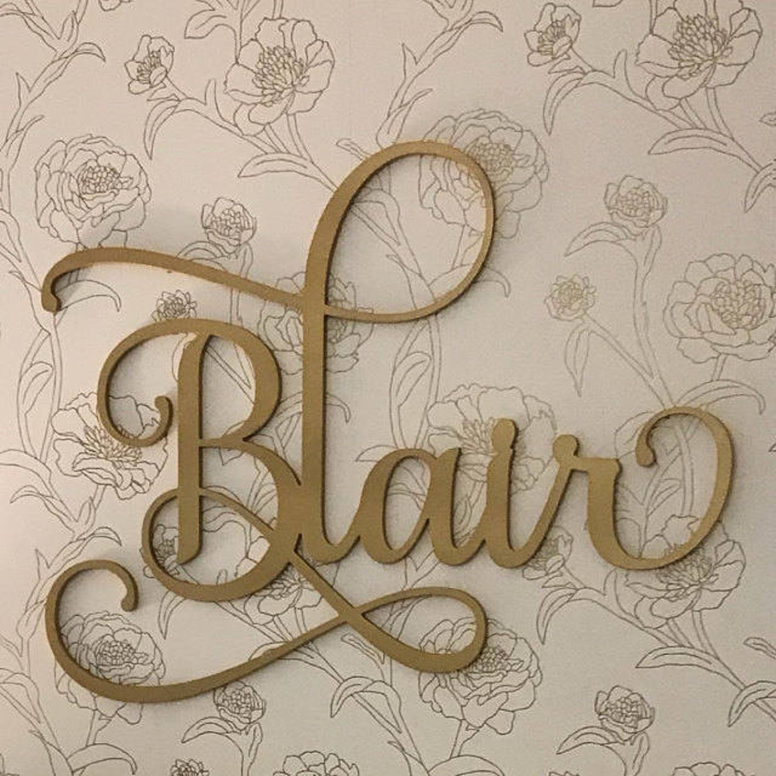 Daisy Baby Name Sign Floral Name Sign Nursery Decor - Etsy