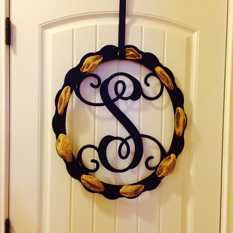Monogram Door Hanger - Etsy