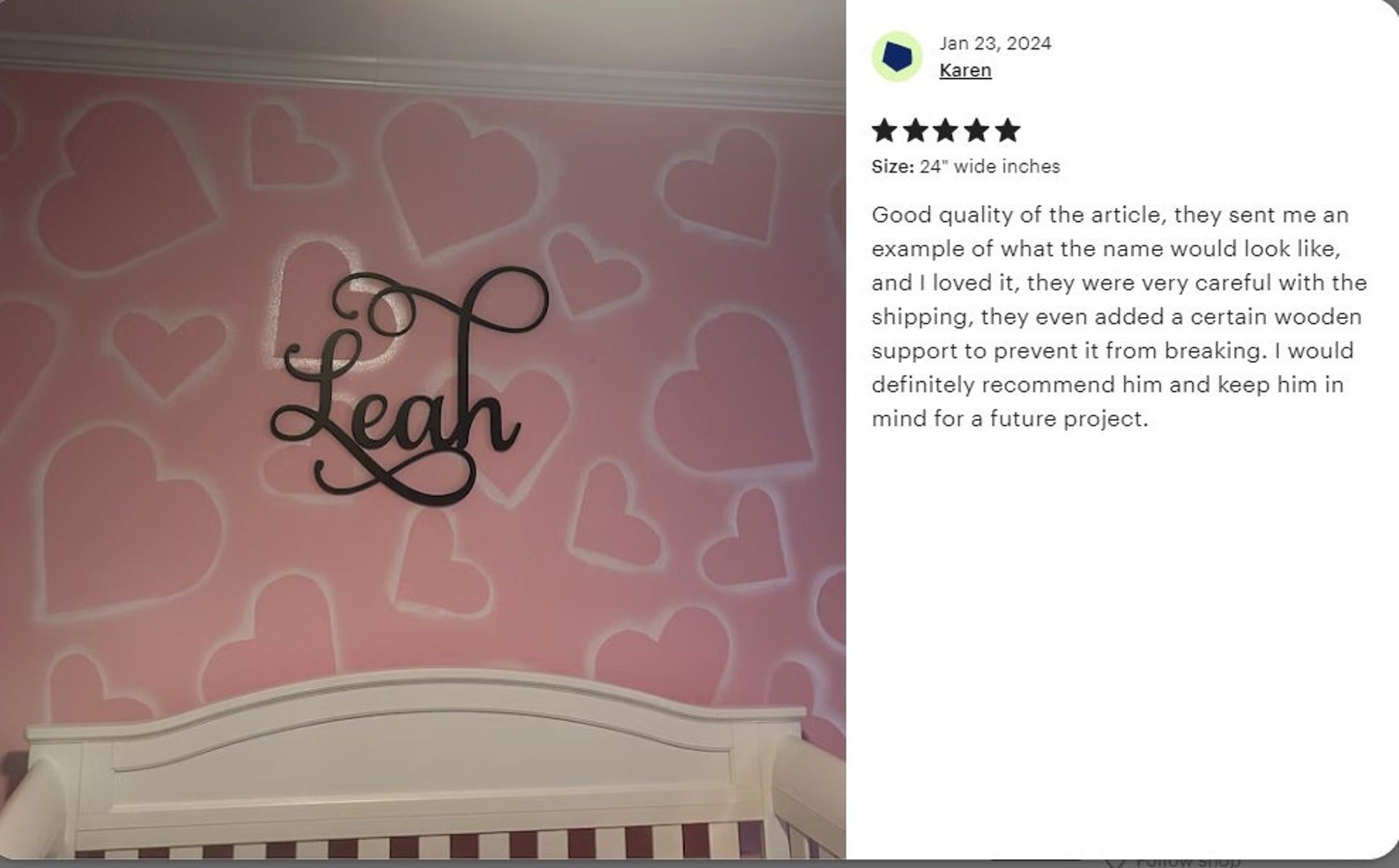 Decorative Elegant Wooden Name Wall Hanging Letters Everly Name Nursery ...