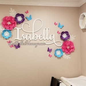 Isabella Nursery Name Sign, Custom Baby Name Sign, Baby Name Decor ...
