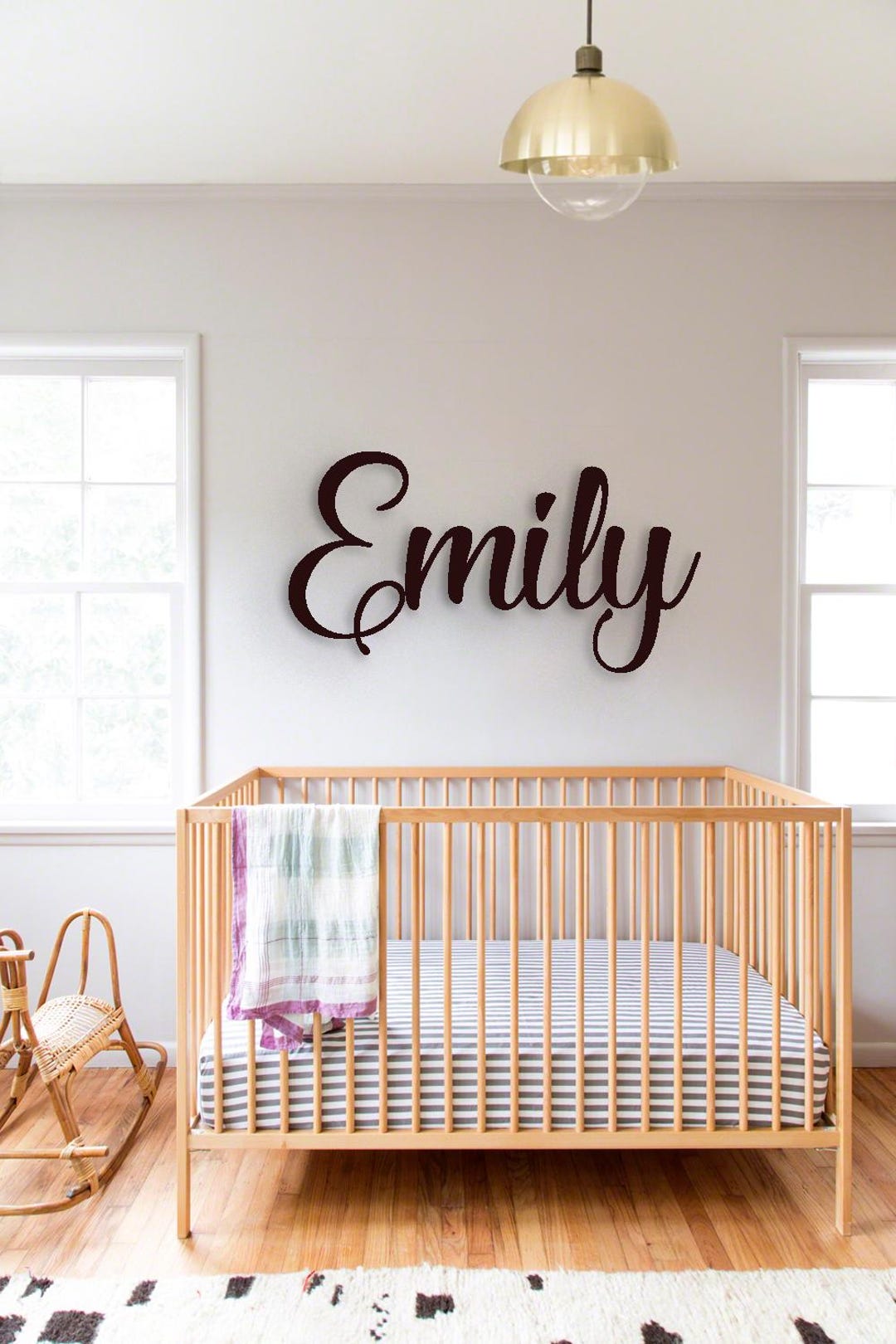 Kid Name Cut Out Wooden Name Sign Wooden First Name Custom Nursery ...