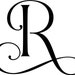 Custom R Wooden Initials Wood Monogram Letters Wood Wall Decor Wall Art ...