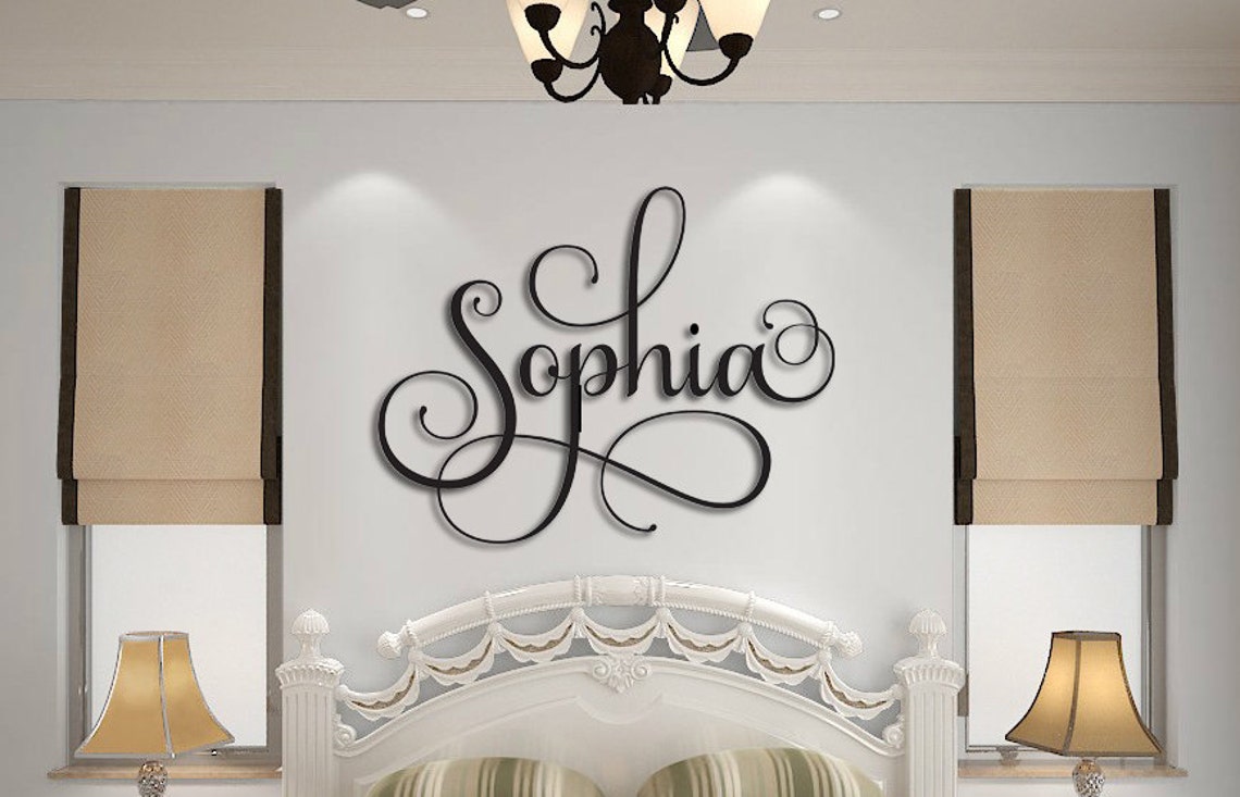 Name Sign Cutout - Wall Decor Letters - Wall Hanging Custom Wooden ...