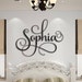 Birthday Backdrop Wood Name Sign Wall Hanging Letters Wooden Wall ...