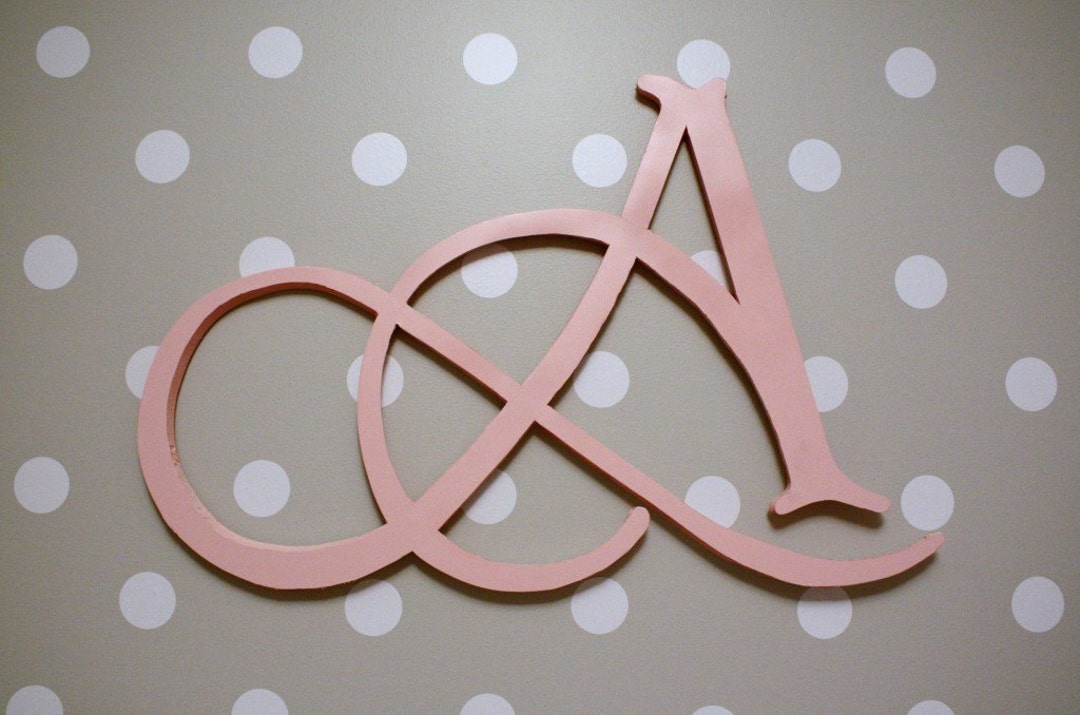 Wooden Initials Wood Monogram Letters Wood Wall Decor Wall Art Wood ...