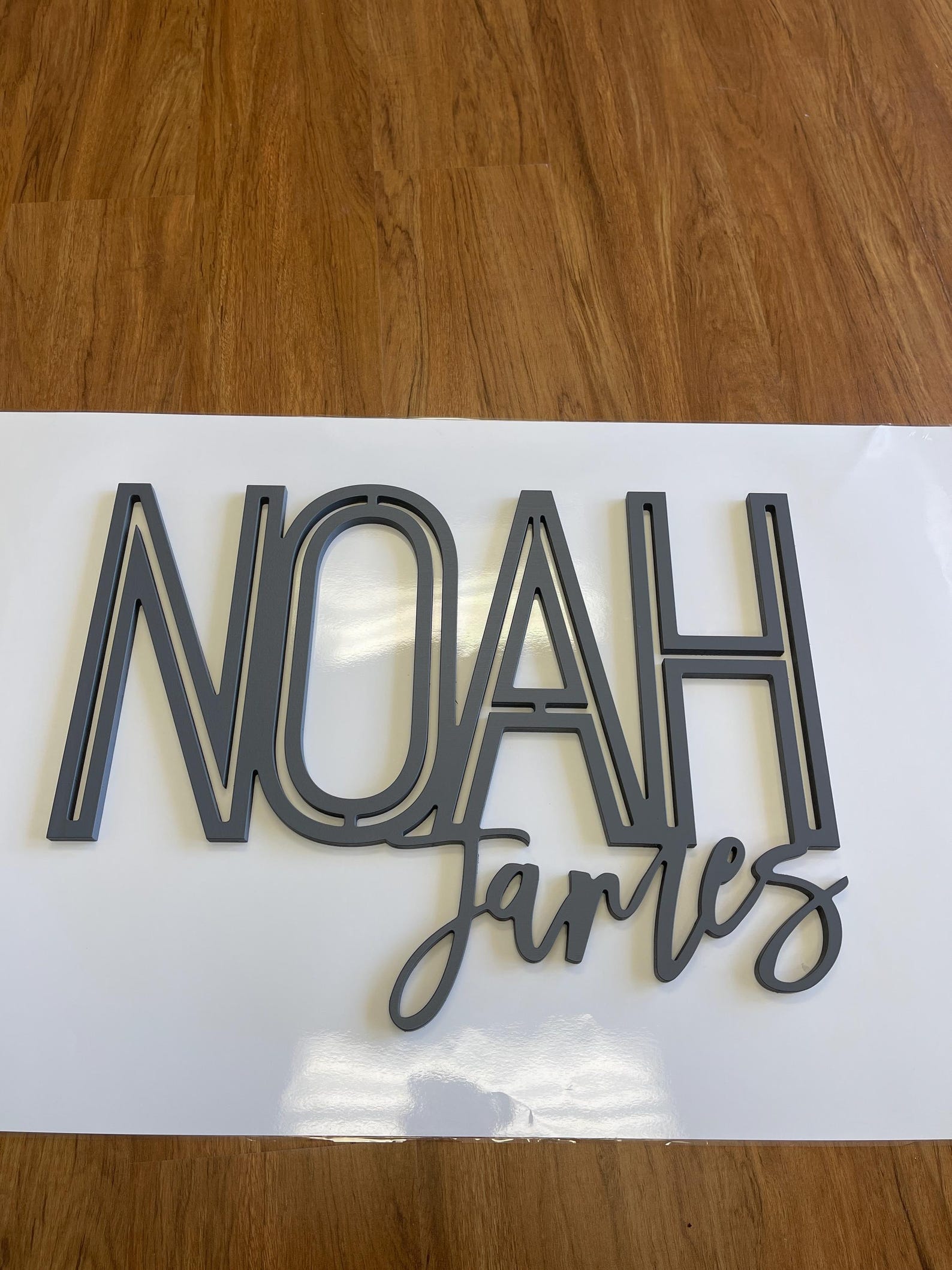 Custom Boy Nursery Name Sign | Personalized Kids Room Wall Decor Wooden ...