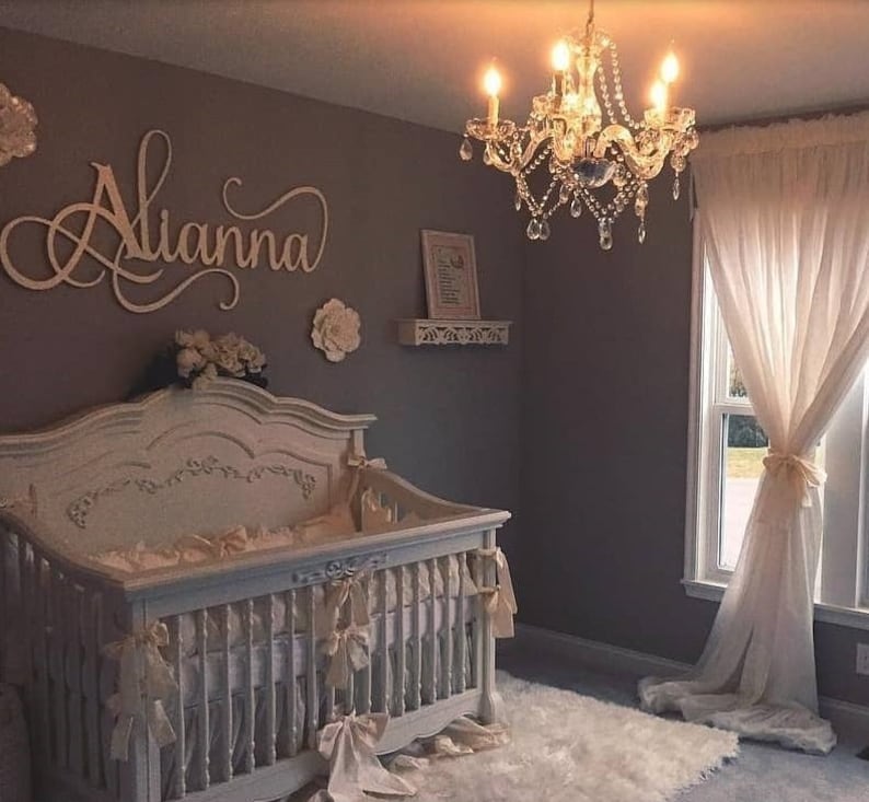 Baby Name Sign for Nursery Girl Boy Over Crib Name Signs for | Etsy