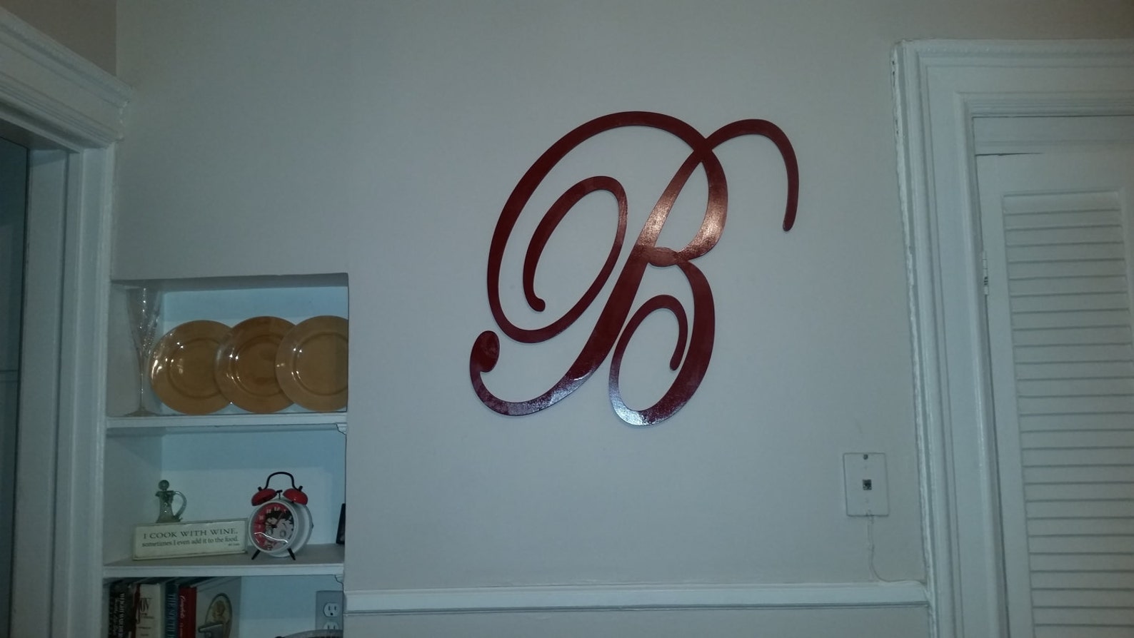 Wooden Monogram Initials Wall Decor Wooden Letters - Etsy
