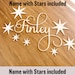 Baby Name Sign - Over the Crib Sign - Wooden Name Sign Wall Hanging ...