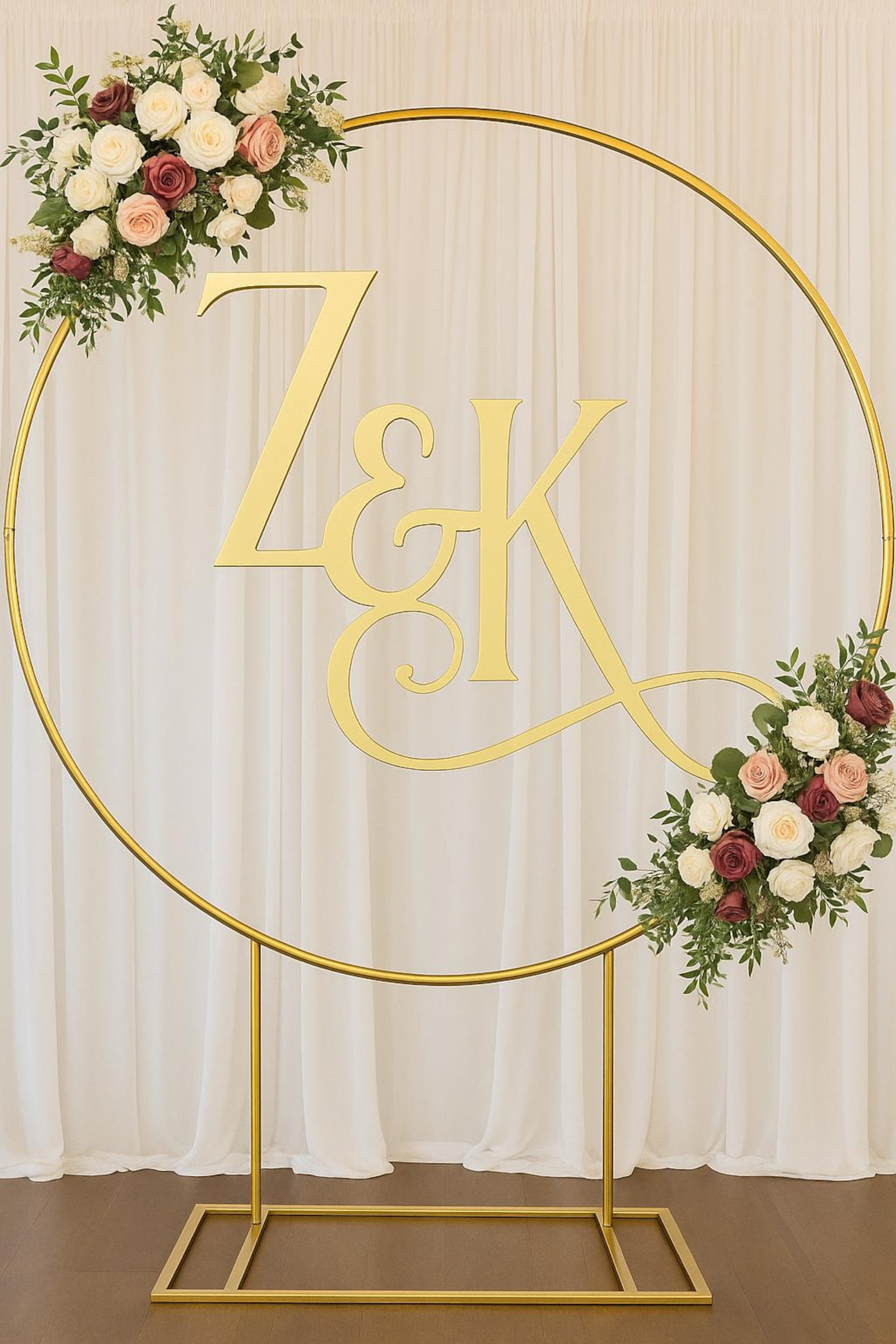 Wedding Monogram, Bride Groom Initials, Initials Backdrop Wood Sign ...