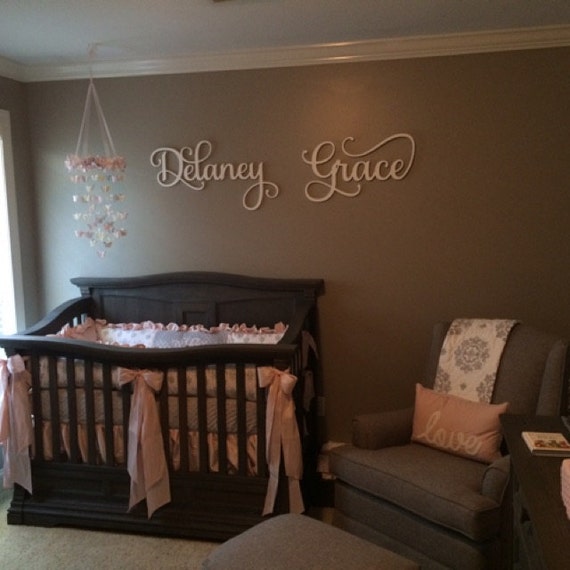 Name Sign Wall Decor Letters Wall Hanging Custom Wooden Etsy