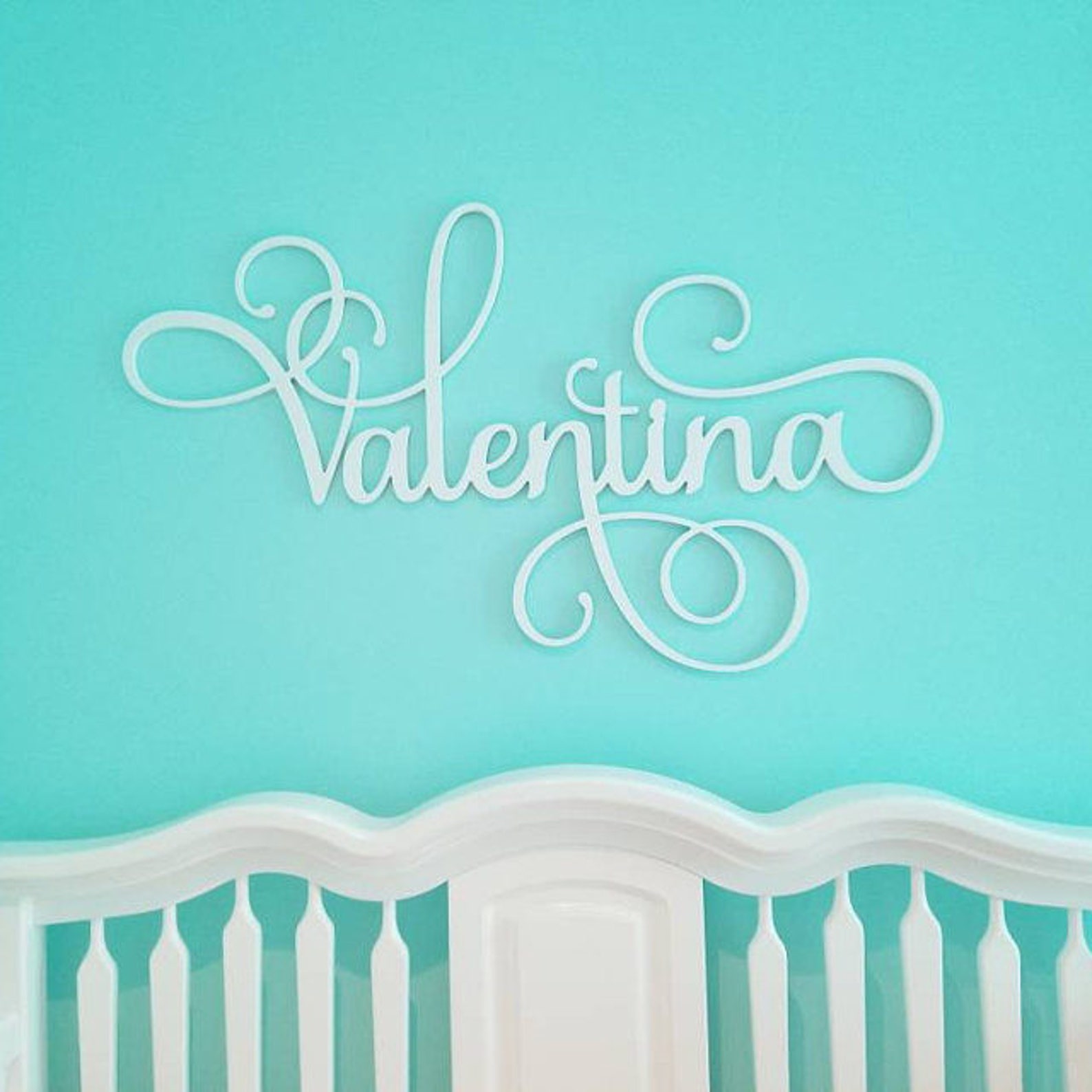 Girls Nursery Wood Name Sign Blakely, Custom Baby Name Sign, Baby Name ...