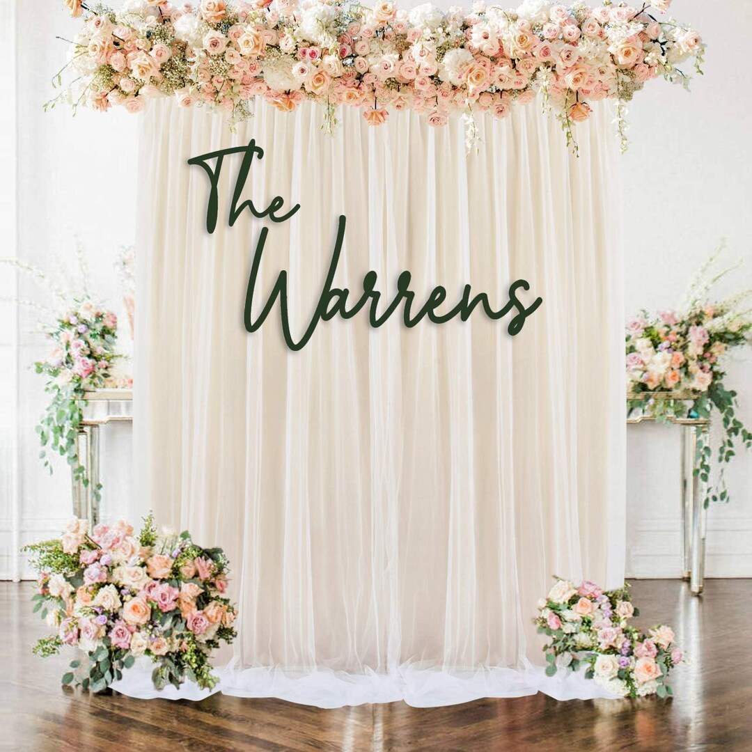 Wood Sign Cut Out - Last Name Wood Sign - Custom Wood Name Sign ...