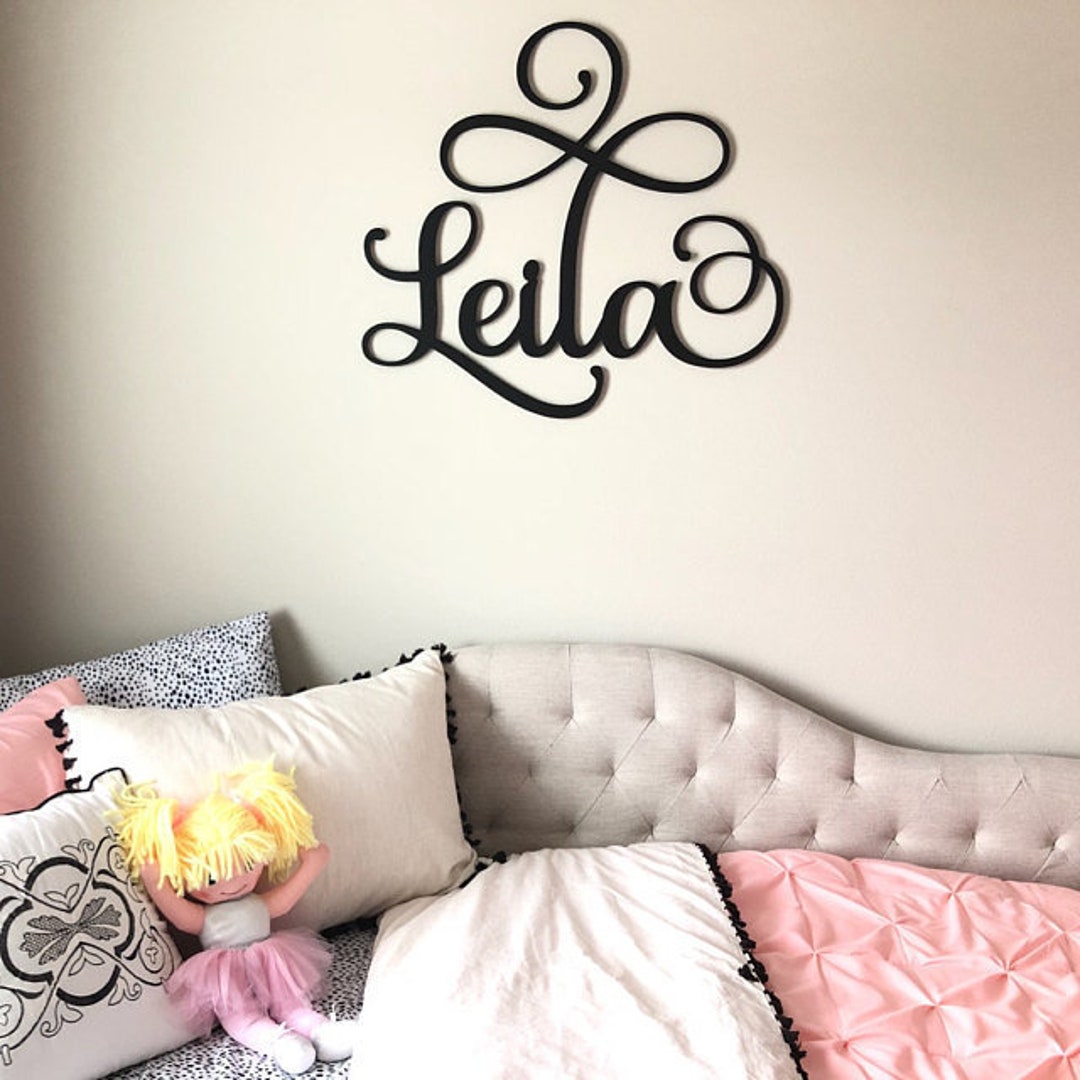 Wooden Wall Name Sign Personalized Nursery Decor - Wall Hanging Letters ...