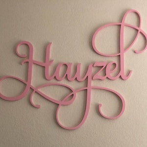 Lila Name Sign - Nursery Name Sign Kids - Name Plaque - Wooden Name ...