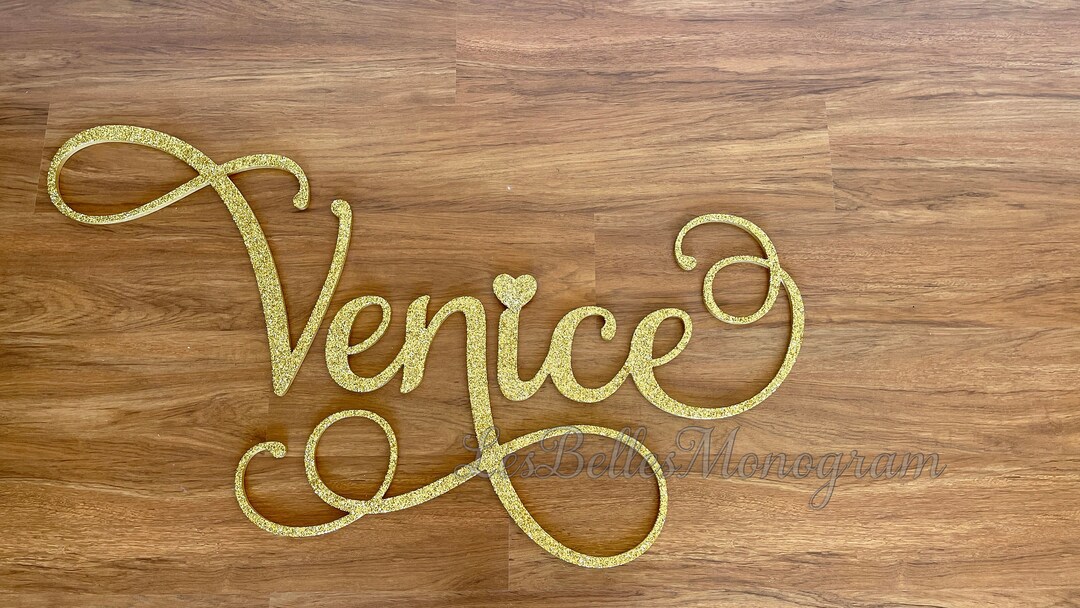 Glitter Name - Personalized Name Sign - Name Wall Hanging - Custom ...