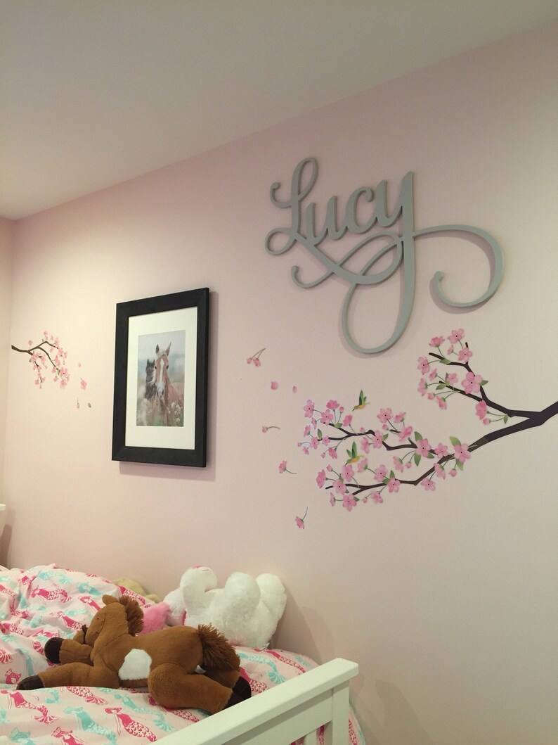 Custom Name Wall Hanging Girls Room Decor Sarah Name Sign | Etsy