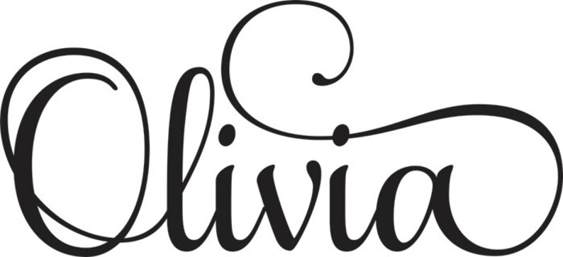 Decorative Elegant Wooden Name Wall Hanging Letters Everly - Etsy