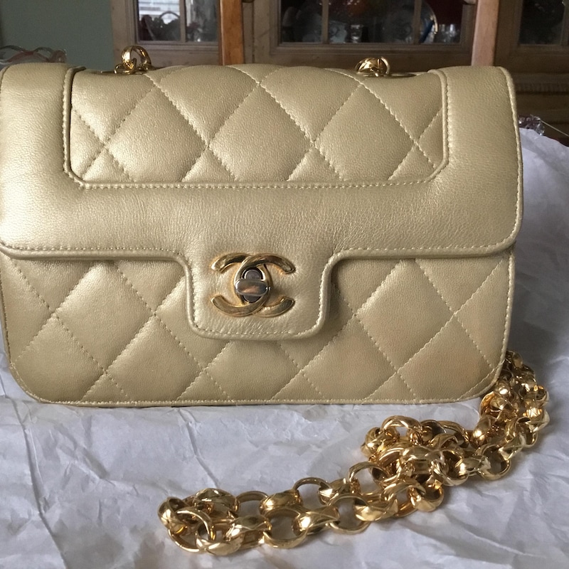 Chanel Vintage Bag Lambskin - Etsy