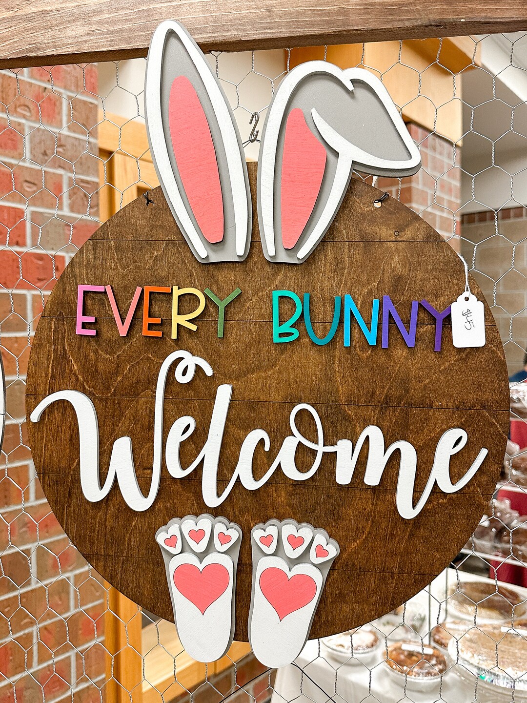 Every Bunny Welcome Wood Shiplap Door Hanger - Etsy