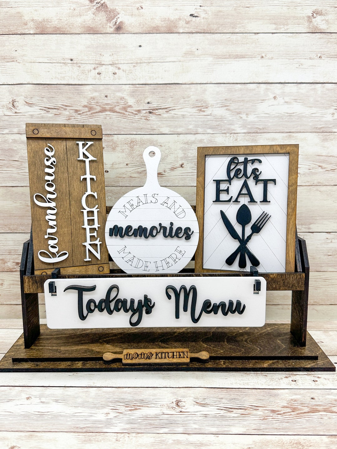 Farmhouse Kitchen Shelf Sitter Insert | Interchangeable Add On - Etsy