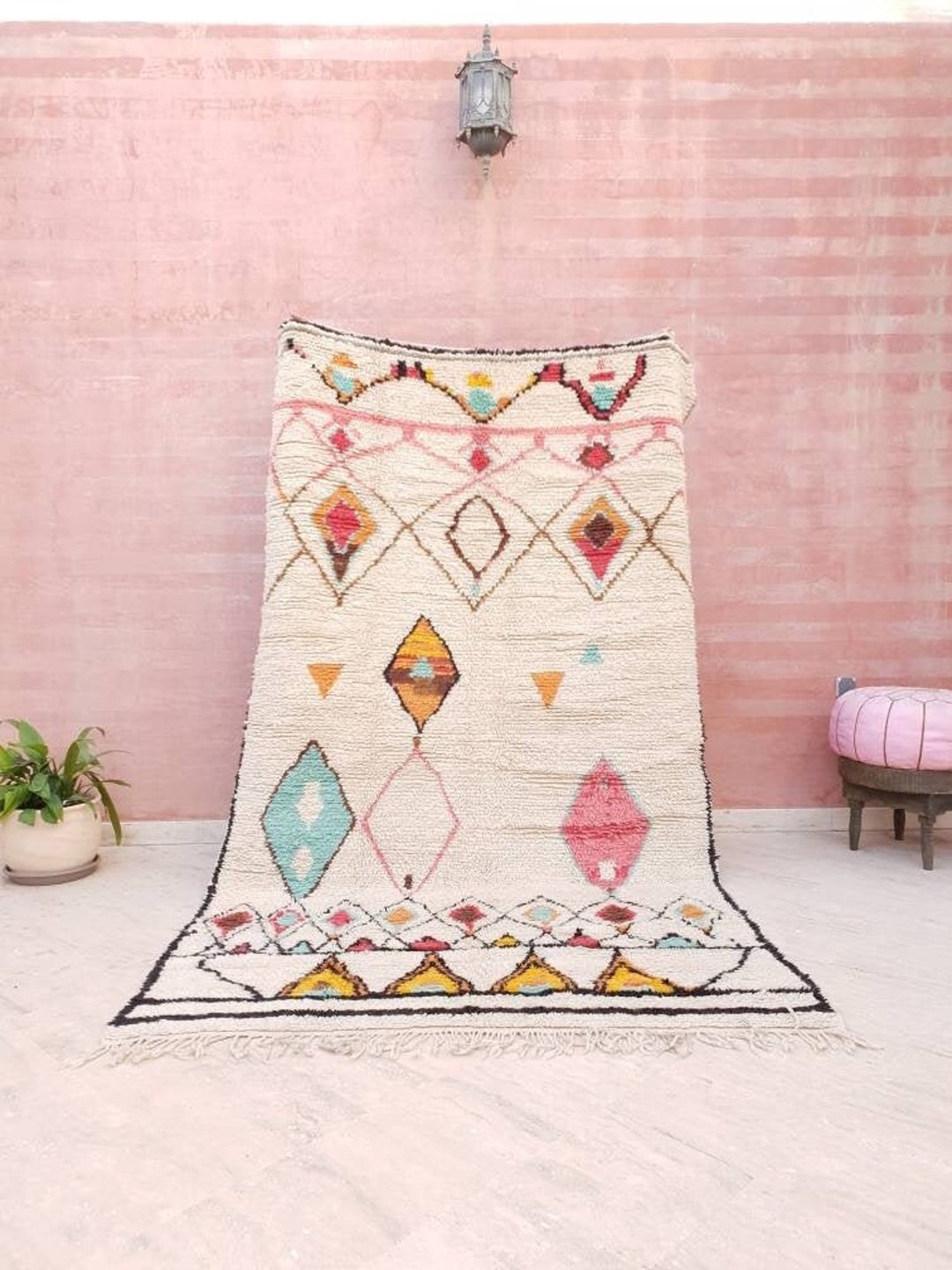 Gorgeous Moroccan Rug, Soft Designer by ME Berber Azilal Rug, Beni ...