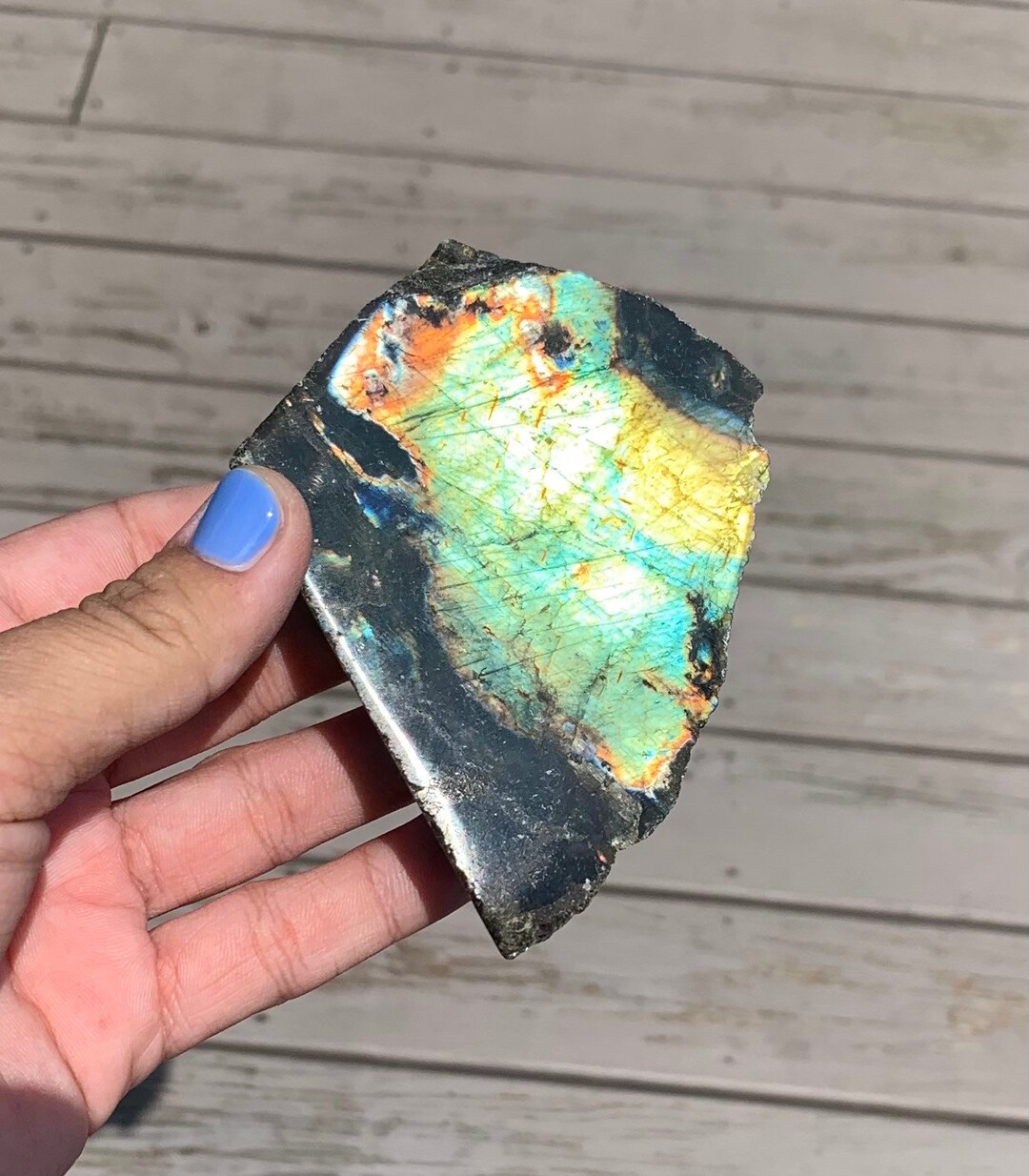 Labradorite Slab Spectrolite Chunk From Madagascar - Etsy