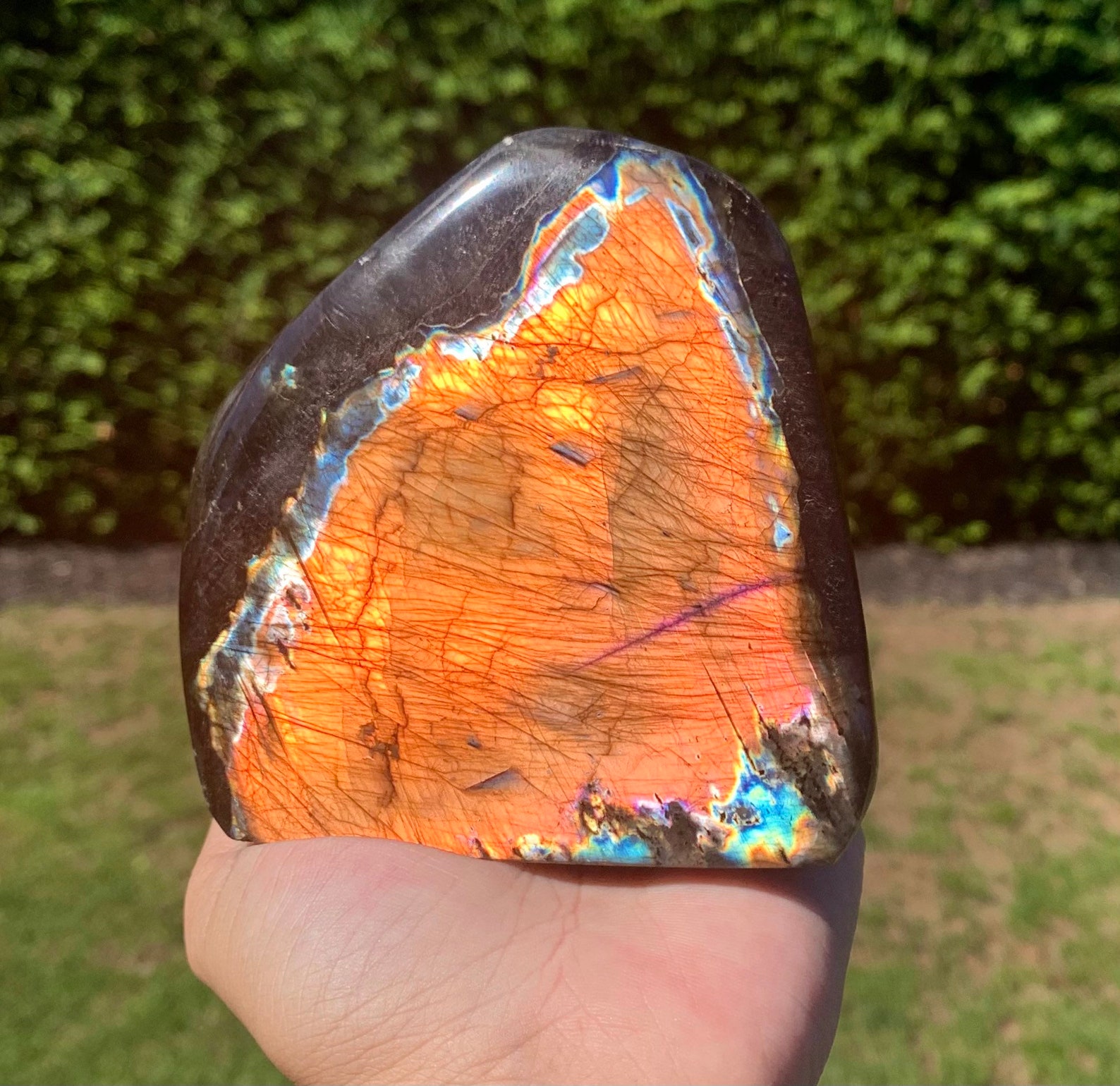 Labradorite Free Form Purple Labradorite Orange Labradorite - Etsy