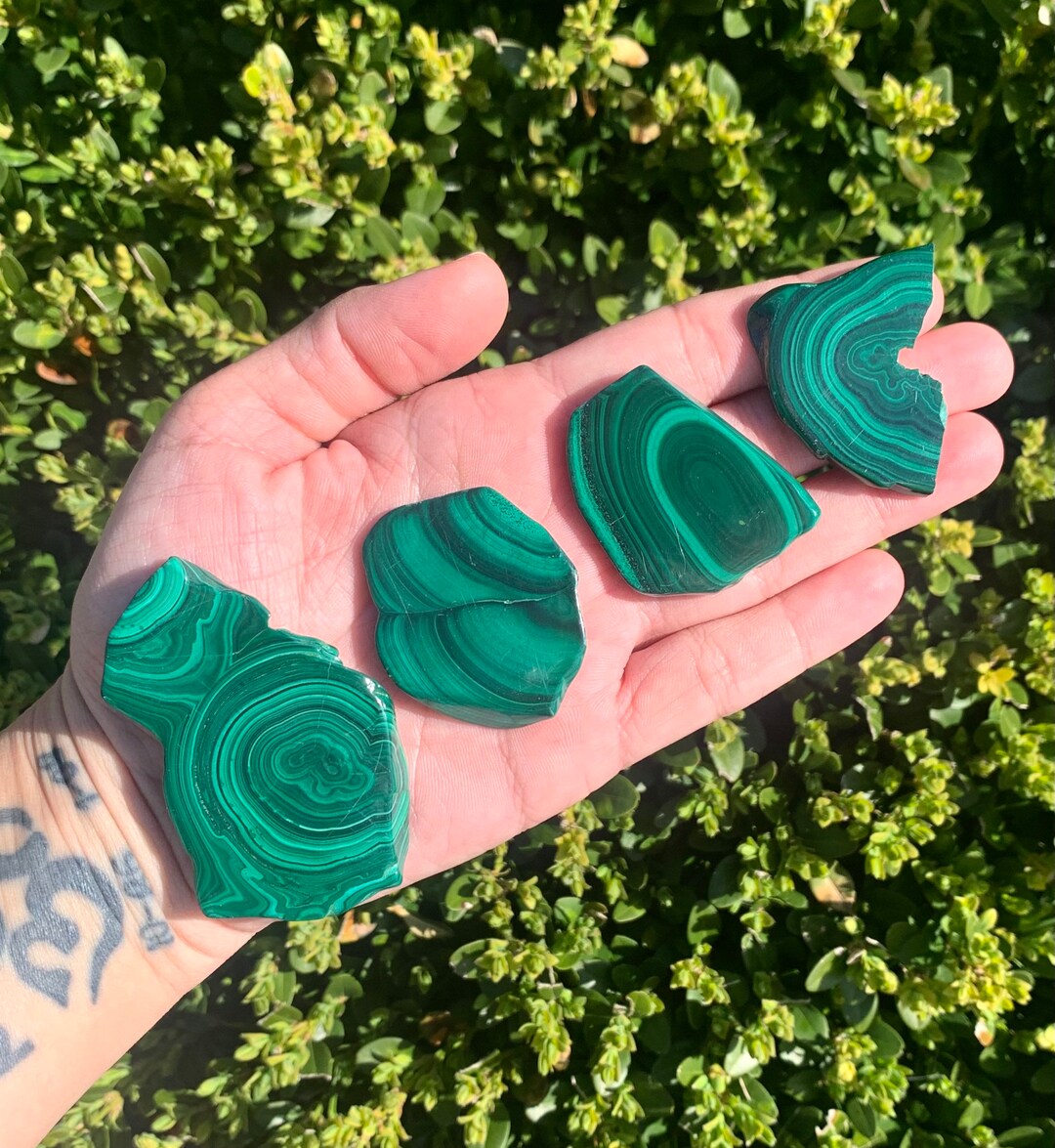 Malachite Slab From South Africa Imperfections Discounted - Etsy