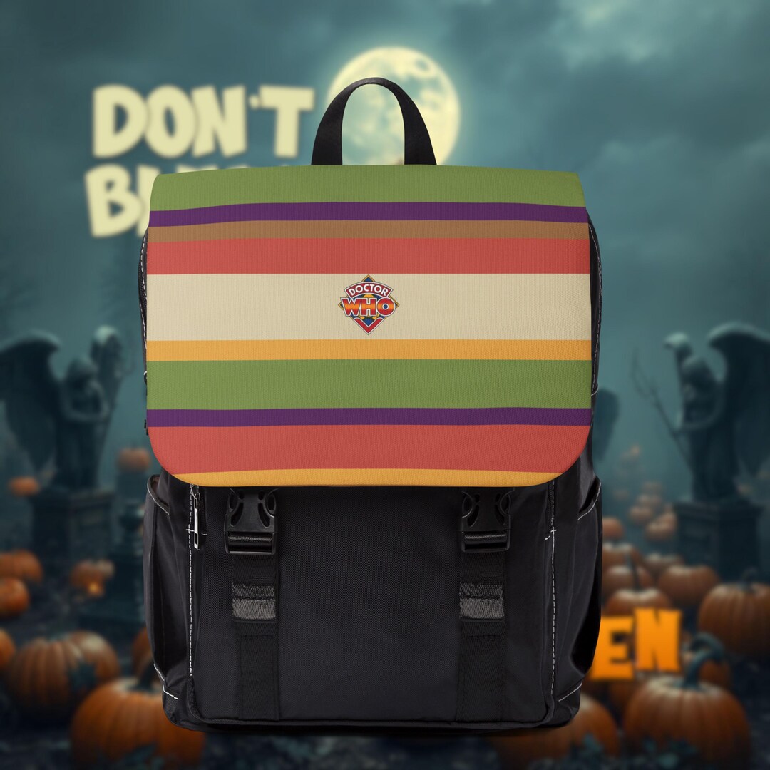 Doctor Who Backpack: Tom Baker Scarf Stripes - Sci-fi Geek Gift - Etsy