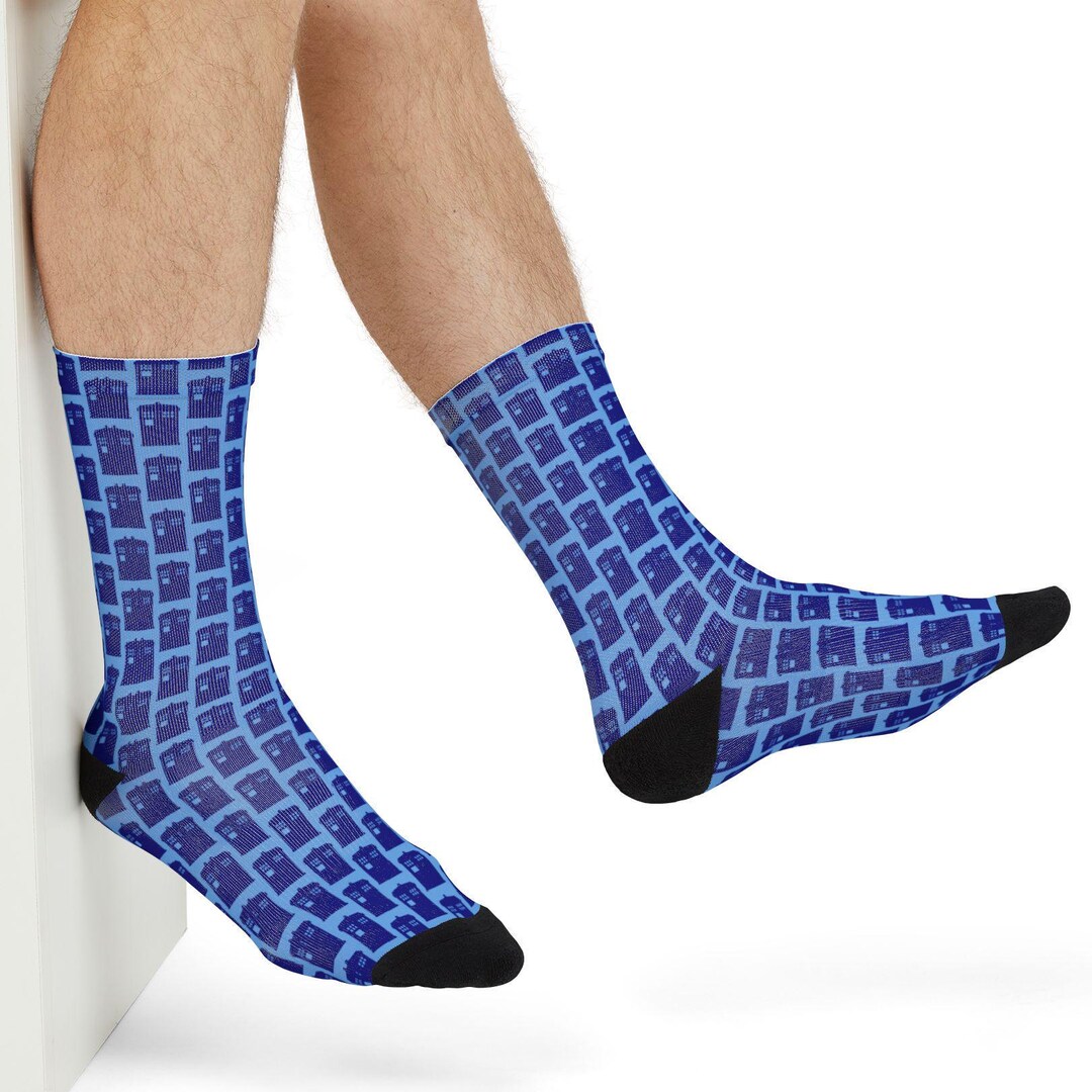Whimsical Doctor Who Crew Socks, Fun Socks for Whovians, Gift for Sci ...